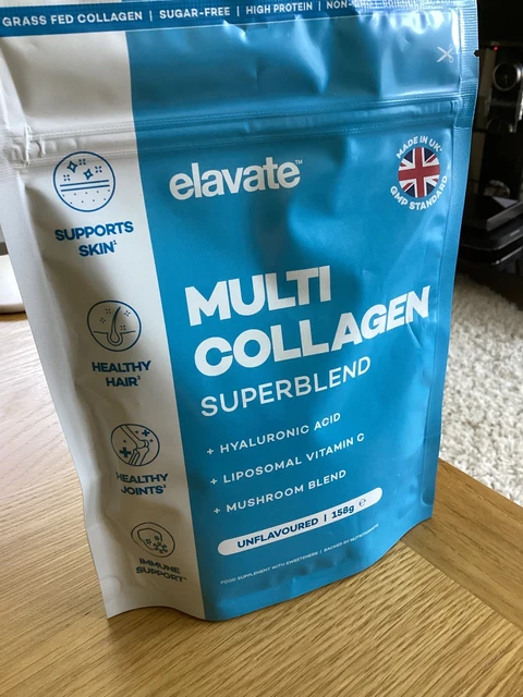 ELEVATE MULTI COLLAGEN Super blend Unflavoured 158g Best Before April ...
