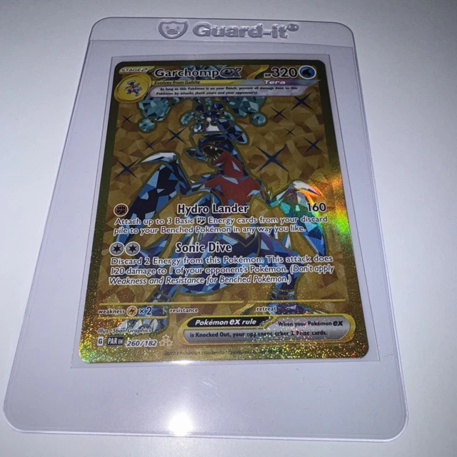POKÉMON GARCHOMP EX TCG Hyper Rare Gold Card Paradox Rift 260/182 £11. ...