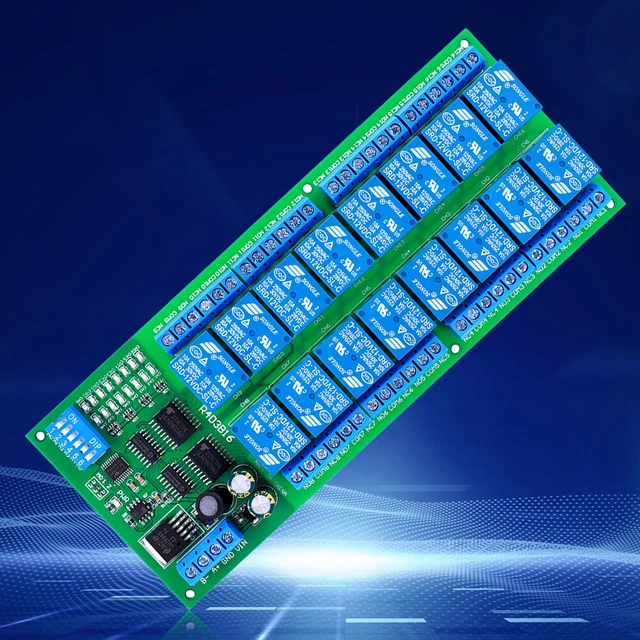 16 CHANNEL PLC Controller Serial Port Switch RS485 Relay Module Switch Module $40.58 - PicClick AU