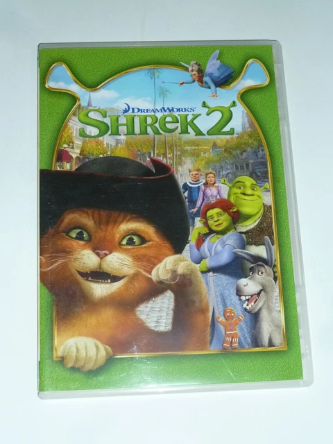 SHREK 2 DVD kids cartoon movie fairy tale sequel ogre donkey Puss in ...