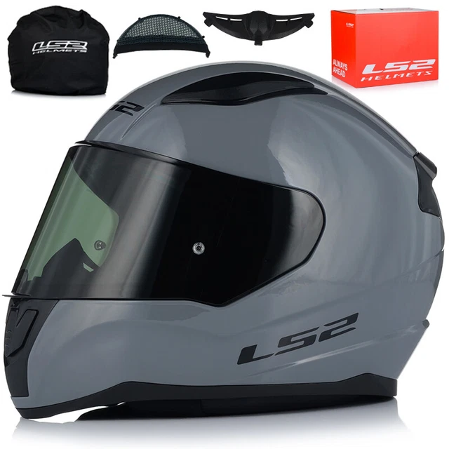 MOTORRADHELM LS2 FF353 RAPID II Nardo Grey +2 Visiere Integralhelm Helm ...