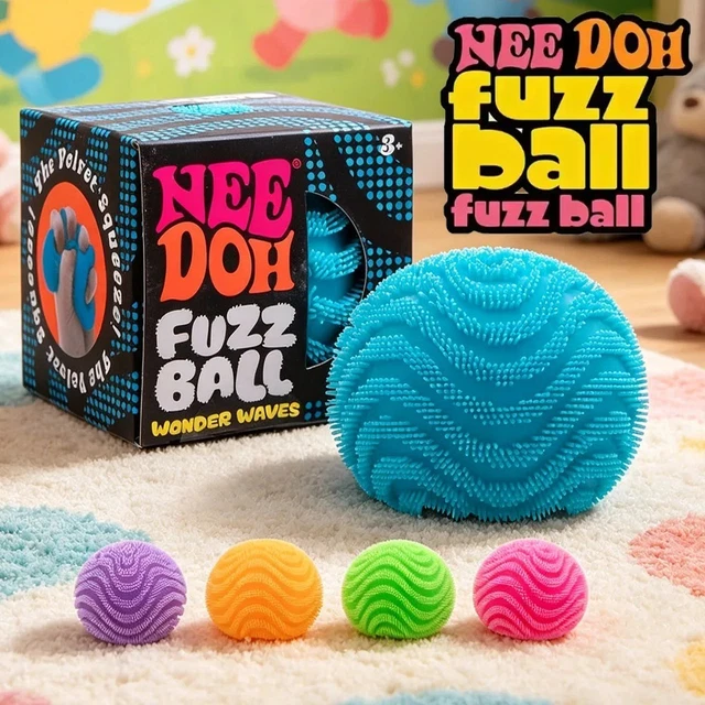 NEEDOH FUZZ BALL Nee Doh Squish Stress Fuzzball New & Sealed GY £8.61 ...