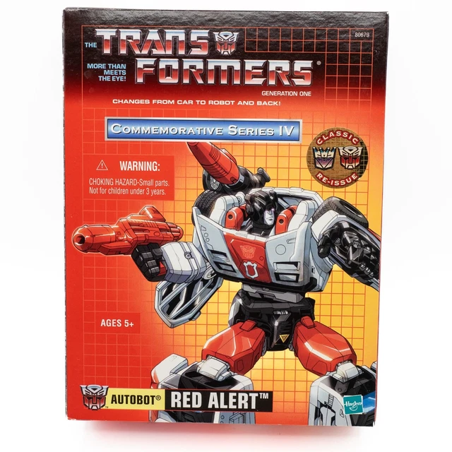 TRANSFORMERS G1 AUTOBOT "RED ALERT" Commemorative Series 4 Re-Issue ...