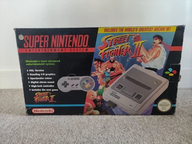 SUPER NINTENDO CONSOLE Street Fighter 2 Edition Boxed Controllers Power ...