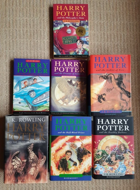 HARRY POTTER COMPLETE Collection Book Set 1-7 Bundle All Bloomsbury JK ...