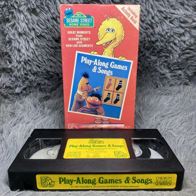 SESAME STREET HOME Video Play Along Games And Songs VHS Tape 1986 ...