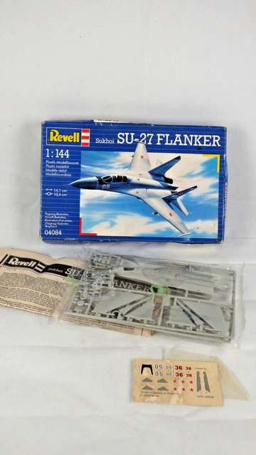 REVELL SUKHOI SOVIET Aircraft SU-27 Flanker 1:144 Russian Fighter Cold ...