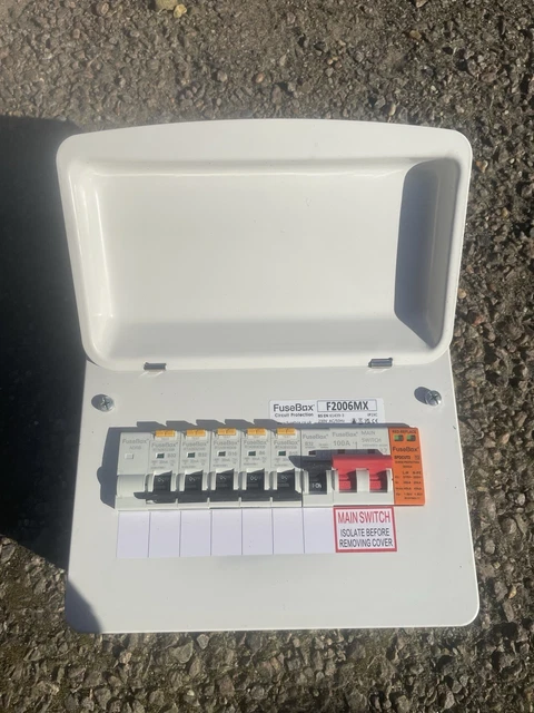 FUSEBOX CONSUMER UNIT SPD 6-Way with 5 RCBOs £104.71 - PicClick UK