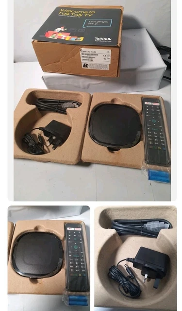 FREEVIEW SMART TALK Talk TV Streaming Box 4K HD NetGem N7950-T2C-8-AB2 ...