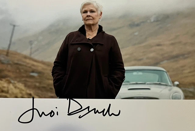HAND SIGNED PHOTO of JUDI DENCH, JAMES BOND, TV, FILM autograph EUR 65 ...