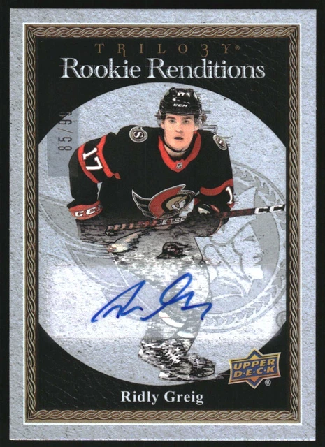 AUTOGRAPHES 2023-24 UPPER Deck Trilogy Rookie Renditions #RR36 Ridly ...