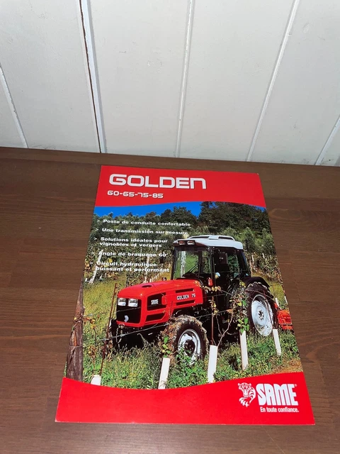 BROCHURE PROSPEKT PROSPECTUS TRACTEUR SAME GOLDEN trattore-fiat-someca ...