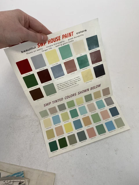 VINTAGE SHERWIN-WILLIAMS SWP House Paint Pamphlet £8.46 - PicClick UK