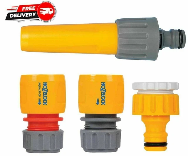 HOZELOCK HOSE PIPE Connector Set Water Watering Garden Fitting Spray ...