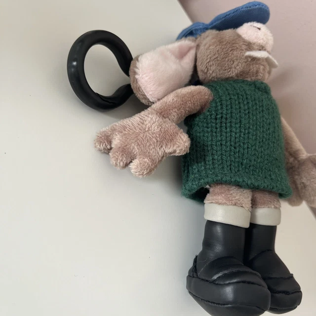 WALLACE AND GROMIT Curse Of The Were Rabbit Hutch 6" Gosh Keyring Soft ...