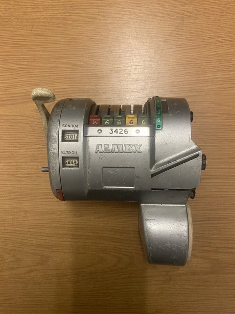 VINTAGE ALMEX TYPE A Bus / Railway Ticket Machine £156.70 - PicClick UK