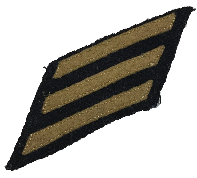 ORIGINAL WWII U.S. ARMY 3 SERVICE STRIPE FELT ON FELT FOR UNIFORM ...