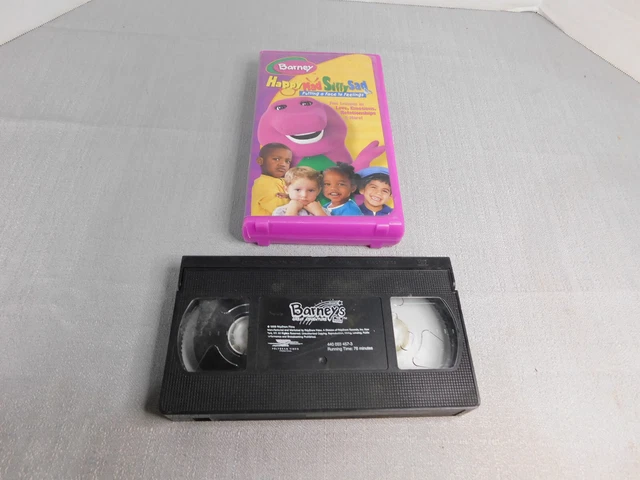 BARNEY HAPPY MAD Silly Sad VHS 2003 Putting A Face To Feelings Ages 1-8 ...