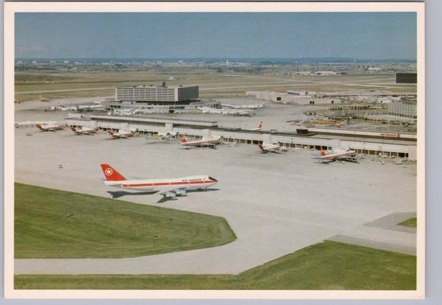 AIR CANADA 747 Jet, Terminal 2, Toronto Airport, Ontario, Aerial View ...