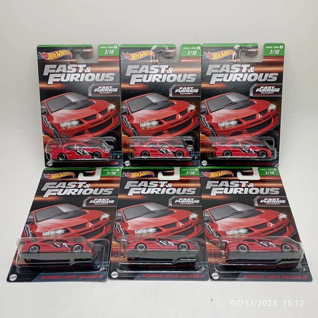 HOT WHEELS FAST Furious Mitsubishi Lancer Evolution IX Tokyo Drift 2023 ...