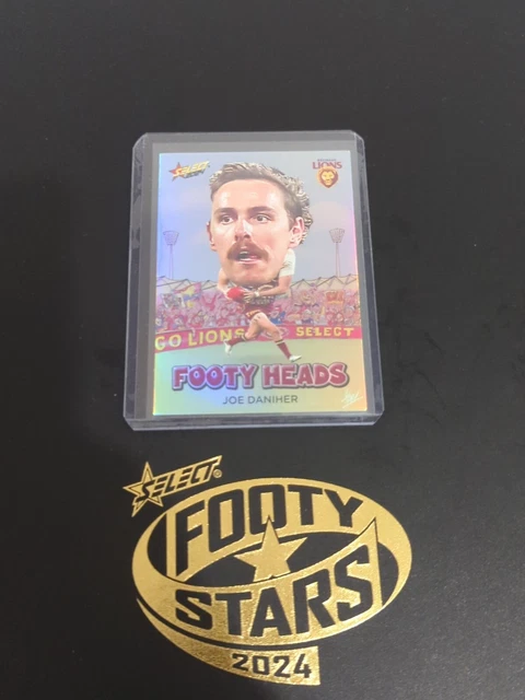 2024 AFL SELECT Footy Stars FOOTY HEADS Card FH9 Joe Daniher - BRISBANE LIONS $2.50 - PicClick AU