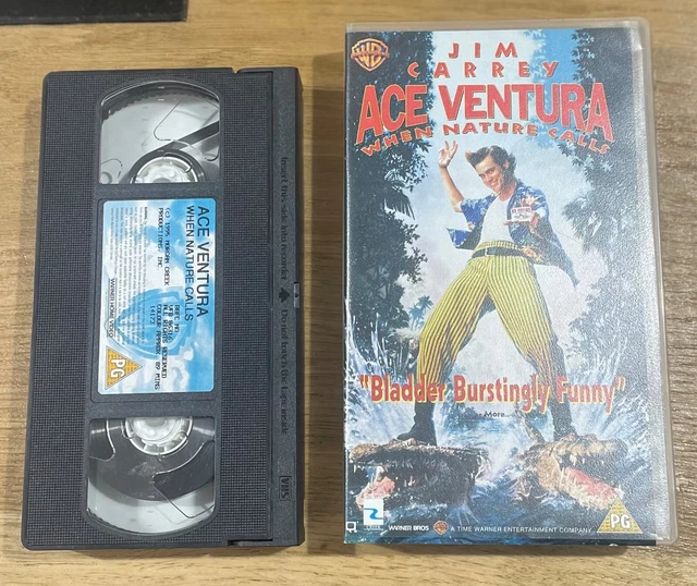 ACE VENTURA WHEN Nature Calls - Jim Carrey - (Vhs) Video Tape - Pg £3. ...