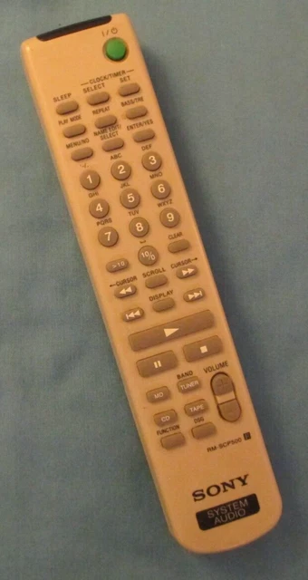 GENUINE ORIGINAL SONY RM-SCP500 SYSTEM AUDIO Remote Control Tested and ...