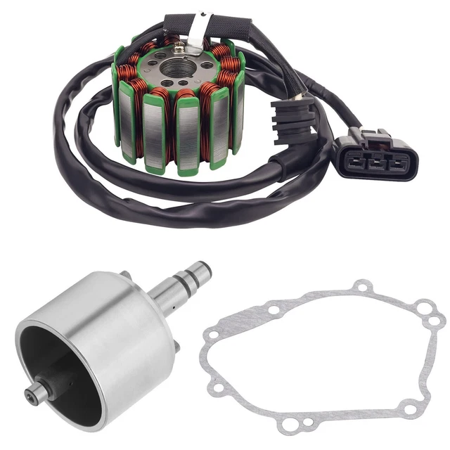 GENERATOR STATOR COIL & Stator Cover Gasket & Stator Flywheel For 06-15 ...