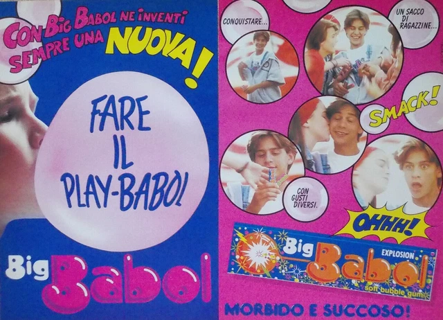 PUBBLICITÀ ADVERTISING WERBUNG Italian 1992 CHEWING GUM BIG BABOL ...