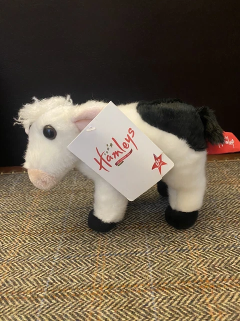 HAMLEYS SOFT TOY Cuddly Plush Dairy Cow Stuffed Animal Plushie £6.50 ...