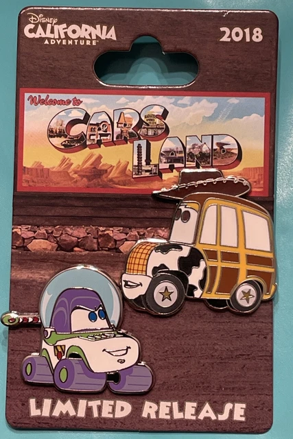 PIXAR FEST CARS Buzz & Woody Disney California Adventure Pin 135176 ...
