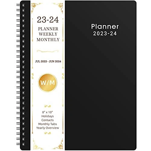 PLANNER 2023-2024 - Weekly and Monthly Planner, July 2023 - June 2024 ...
