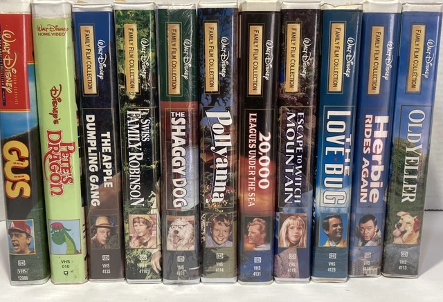 WALT DISNEY FAMILY Film Collection vhs (Lot Of 11). £11.60 - PicClick UK