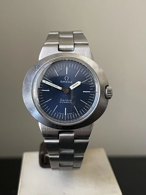 OMEGA GENEVE DYNAMICLADIES Watch Blue Dial £333.08 - PicClick UK