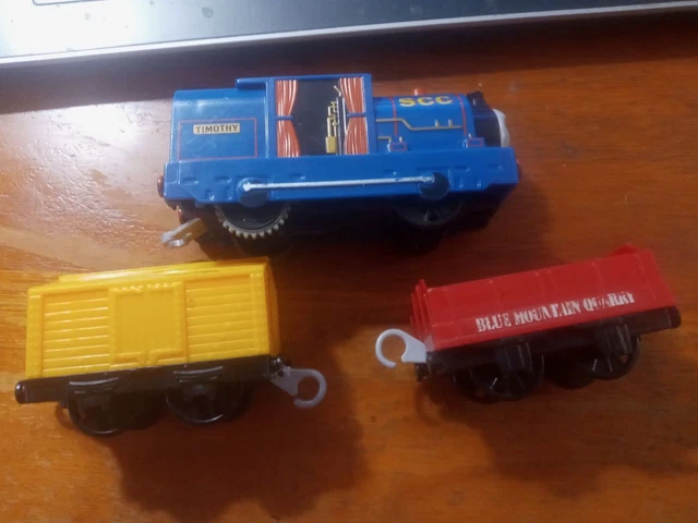 THOMAS FRIENDS TrackMaster Timothy the Brave Set Motorized Train Engine ...