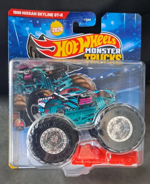 HOT WHEELS MONSTER Trucks Nissan Skyline GT-R Nismo 1999 bnib 2026 £10. ...