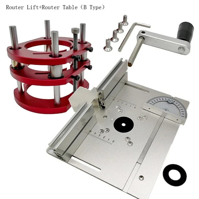 ROUTER LIFT TABLE Aluminum Lifting Platform Stand Woodworking $91.89 ...