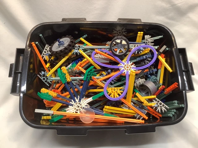 BLACK KNEX BUILDING System Box Super Value Tub 325 Pieces Construction ...