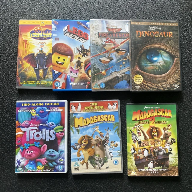 DVD BUNDLE KIDS Fun Movies x 7 Walt Disney Dreamworks & More Mixed DVDS ...