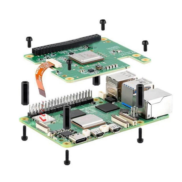 FOR 5 AI HAT+ Official-Original Hailo8l PCIe M.2 HAT+ 13Tops AI Board ...