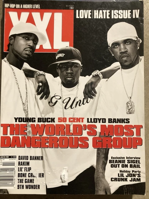 XXL MAGAZINE JAN/FEB 2004 G UNIT Love/Hate IV Issue 55** 50 Cent, Young ...