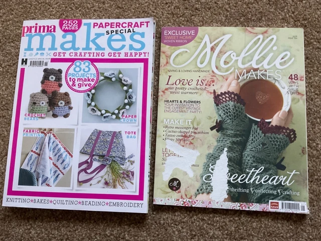 PRIMA MAKES PAPERCRAFT Special Issue 23(252 pages) & Mollie Makes Issue ...