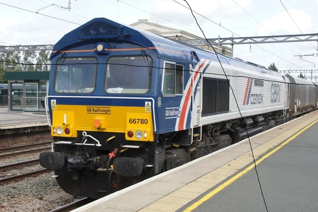 DIESEL TRAIN PHOTO Class 66 Gb Railfreight Photograph Railway Pic Cgmex ...