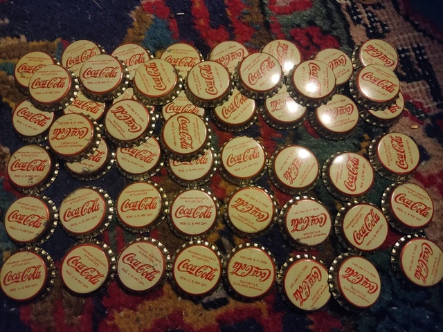 LOT OF 50 Rare 1940's WW2 Coca Cola Cork Bottle Caps Uncrimped NOS £62. ...