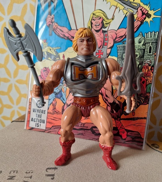 MASTERS OF THE Universe Motu Vintage Battle Armor He-Man Musclor Mattel ...