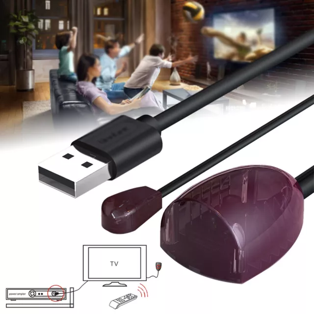 IR INFRARED REMOTE Control Receiver Extender Repeater Emitter USB ...