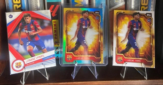 TOPPS FC BARCELONA Fan Set 2024 Lamine Yamal Rookie /399 Golden Future + 2 Base EUR 20,00 ...