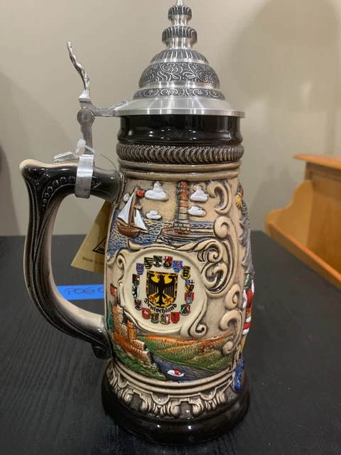 ZOLLER AND BORN Rhein Bacharach Beer Stein Limited Edition /5000 ...