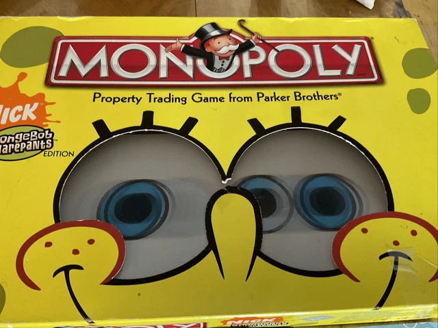 HASBRO NICKELODEON SPONGEBOB Squarepants Monopoly Collectors Completed ...