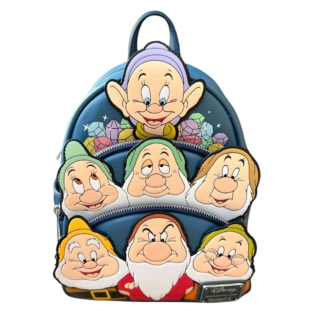 LOUNGEFLY DISNEY SNOW White And The Seven Dwarfs Mini Backpack Limited ...